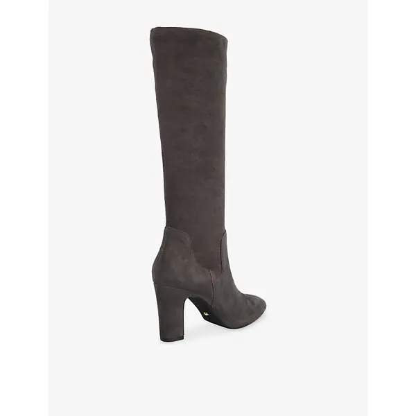 DUNE Stretch Suede Knee-high Boots