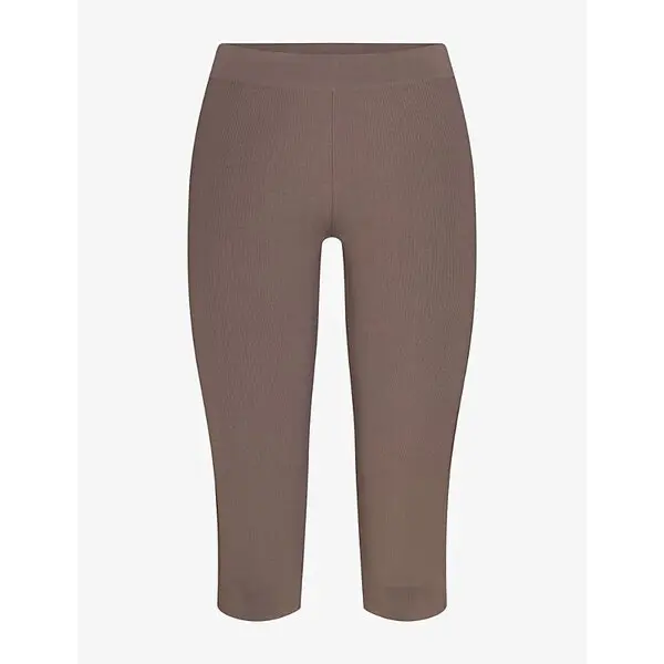 SKIMS Refined Knit High-waist Capri Leggings