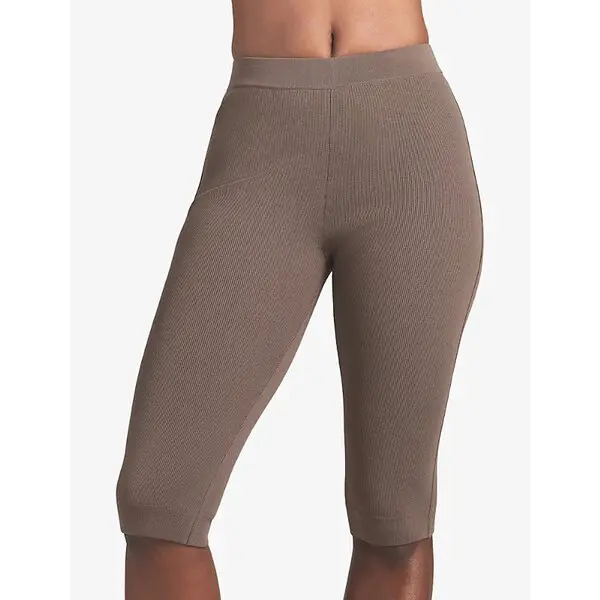 SKIMS Refined Knit High-waist Capri Leggings