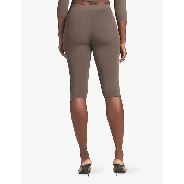 SKIMS Refined Knit High-waist Capri Leggings