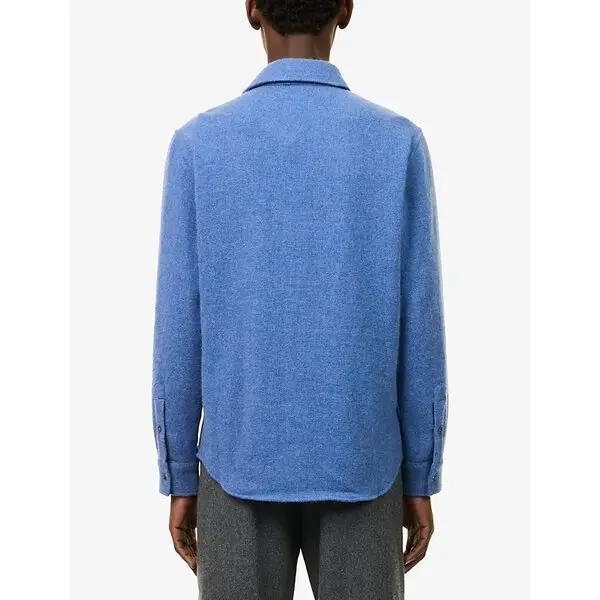 GODS TRUE CASHMERE Gemstone-embellished Cashmere Shirt