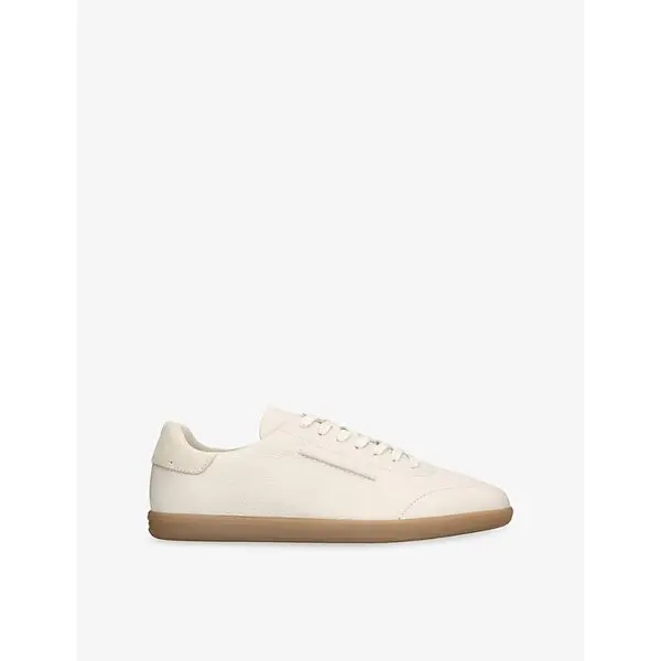 Ermenegildo Zegna 232 Grained Leather Trainers - Bone