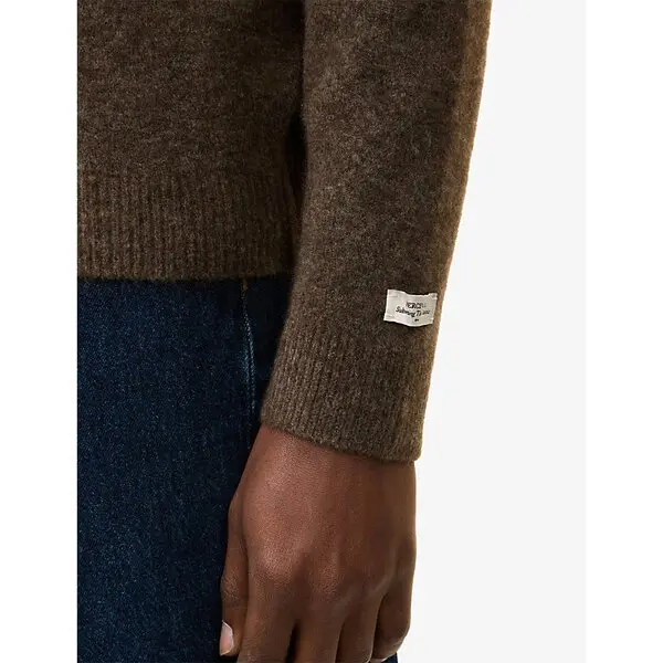 PERCIVAL Archive Ribbed-trim Wool-blend Cardigan