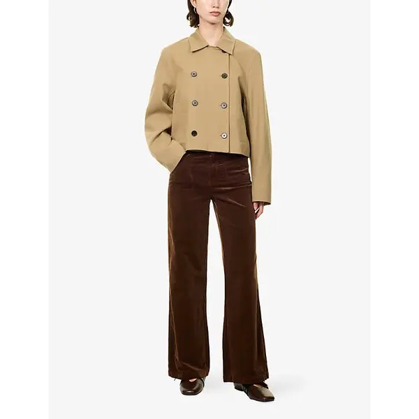 Paige Vanessa Corduroy Cotton-stretch Trousers