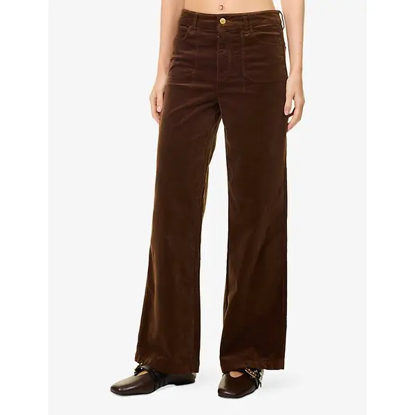 Paige Vanessa Corduroy Cotton-stretch Trousers