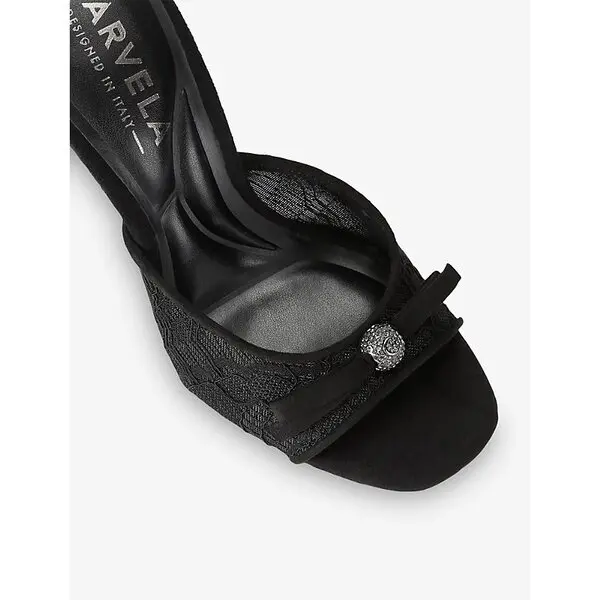 Carvela Isabella Lace Heeled Woven Mules