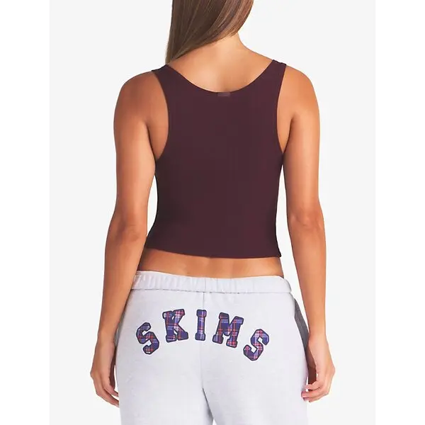 SKIMS Scoop-neck Cotton Rib Tank Top