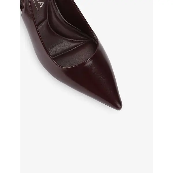 Carvela Spirit Slingback Faux Leather Heeled Courts