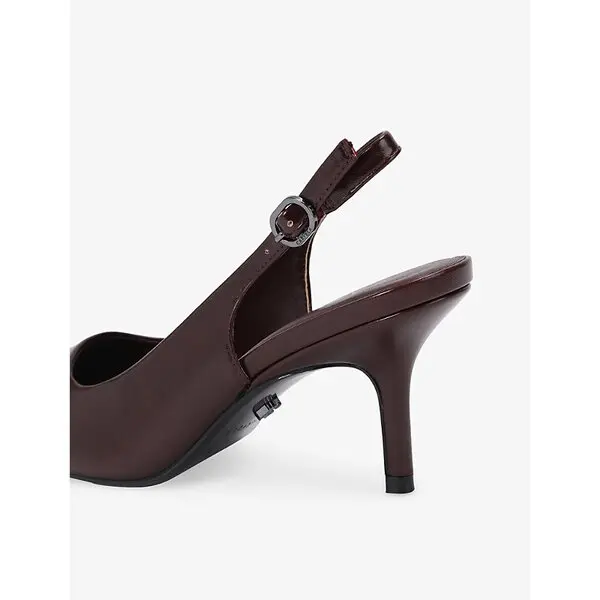 Carvela Spirit Slingback Faux Leather Heeled Courts