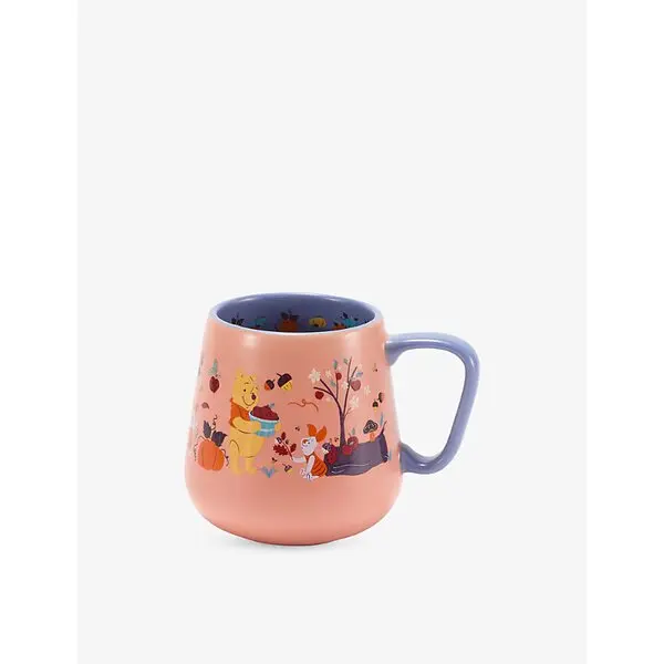THE DISNEY STORE AT SELFRIDGES Winnie The Pooh Autumn Ceramic Mug 425ml - Multi-coloured