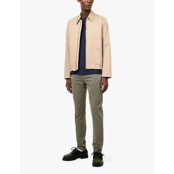 VINGT QUATRE Tapered Mid-rise Cotton Trousers