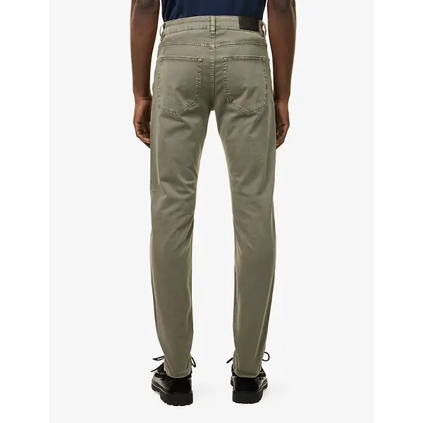 VINGT QUATRE Tapered Mid-rise Cotton Trousers