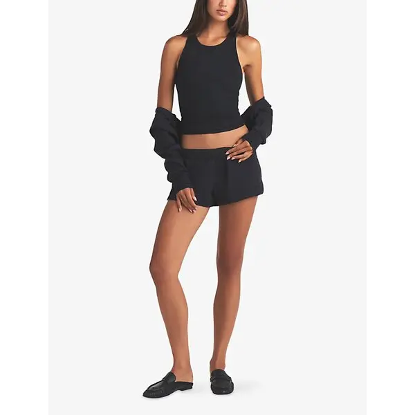 SKIMS Sleep Rib Jersey Tank Top - Onyx