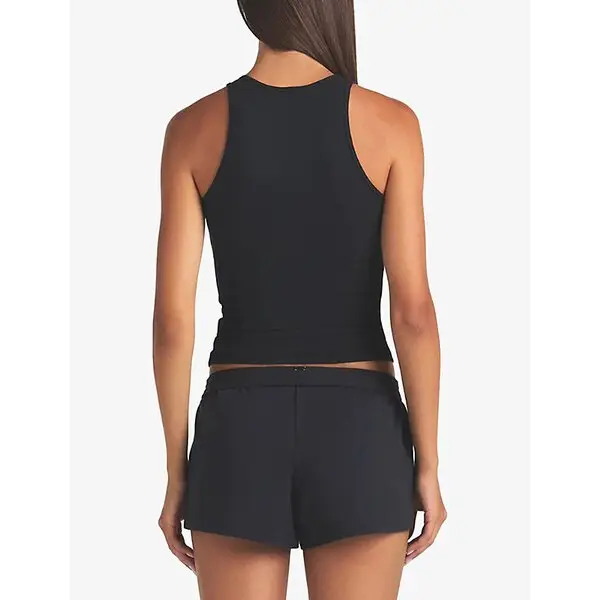 SKIMS Sleep Rib Jersey Tank Top - Onyx
