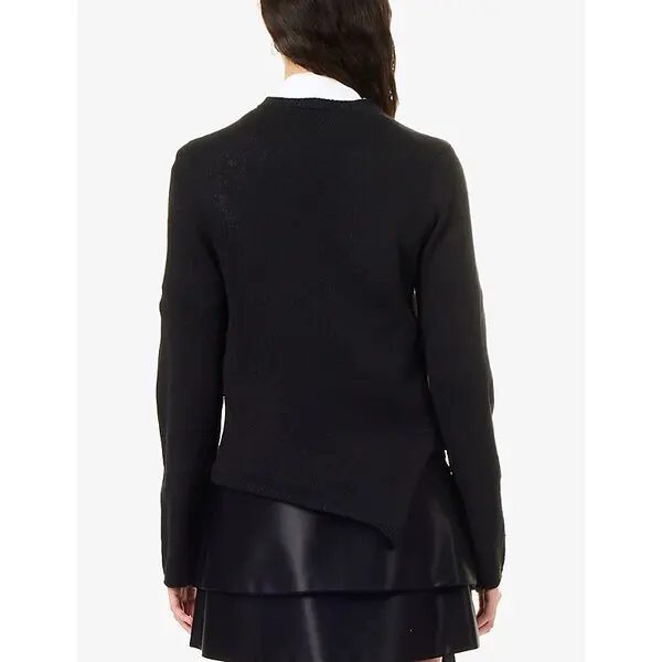 Comme Des Garçons Asymmetric Knit Cardigan