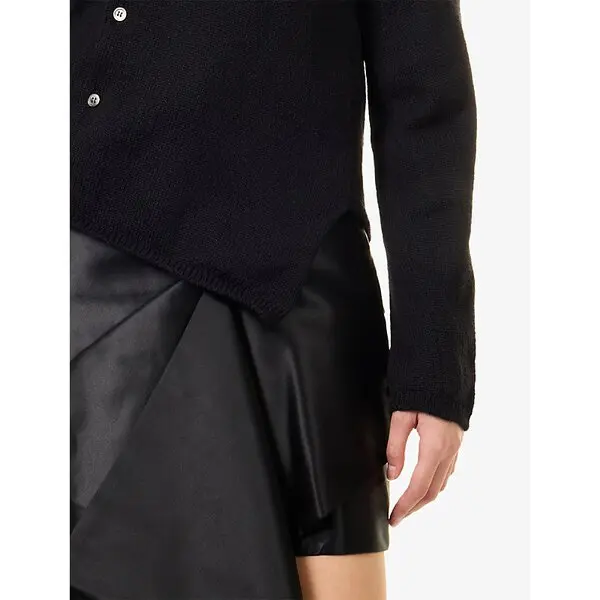 Comme Des Garçons Asymmetric Knit Cardigan