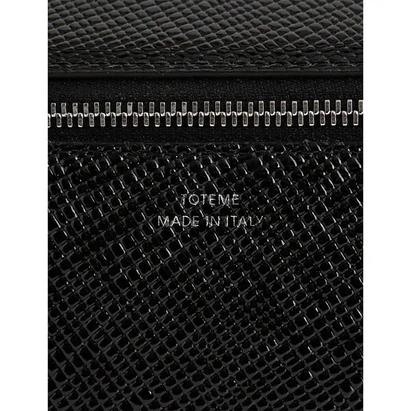TOTEME Leather Shoulder Bag - Black