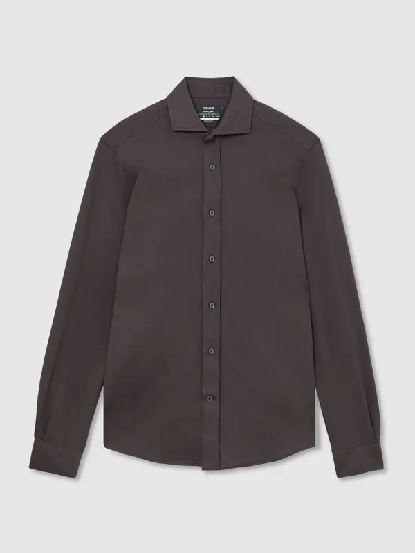 REISS Shirt - Dark Brown
