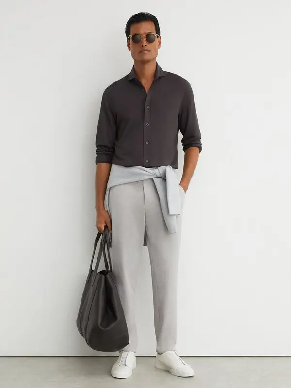 REISS Shirt - Dark Brown