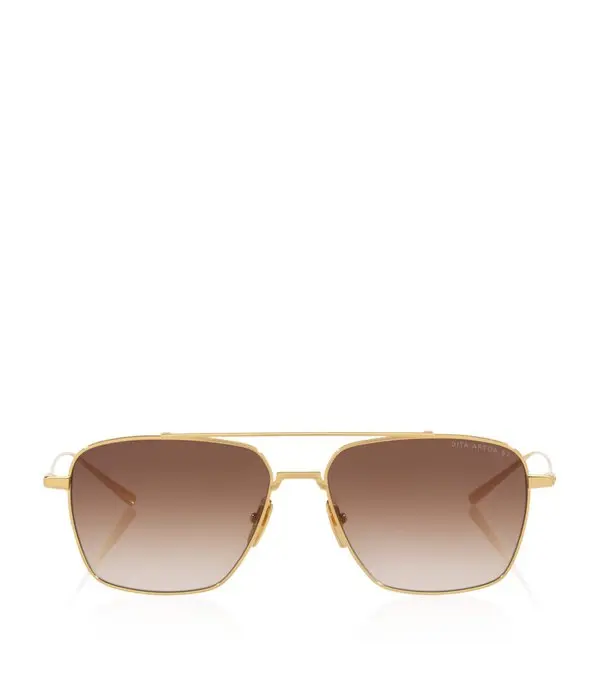 Dita Titanium Artoa 57x Aviator Sunglasses