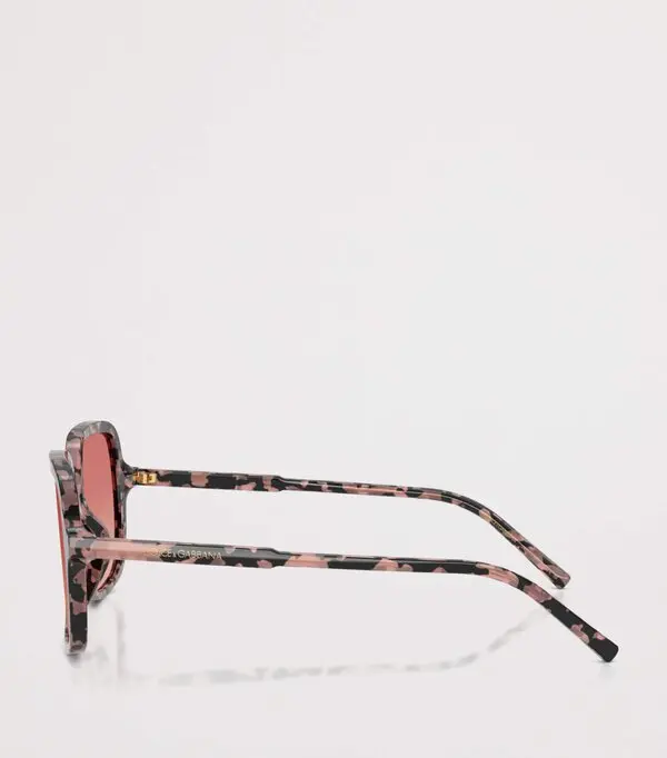 Dolce & Gabbana Camouflage Print Square Sunglasses