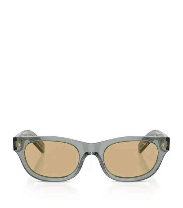 Prada Acetate Pr C09s Cat Eye Sunglasses - Grey