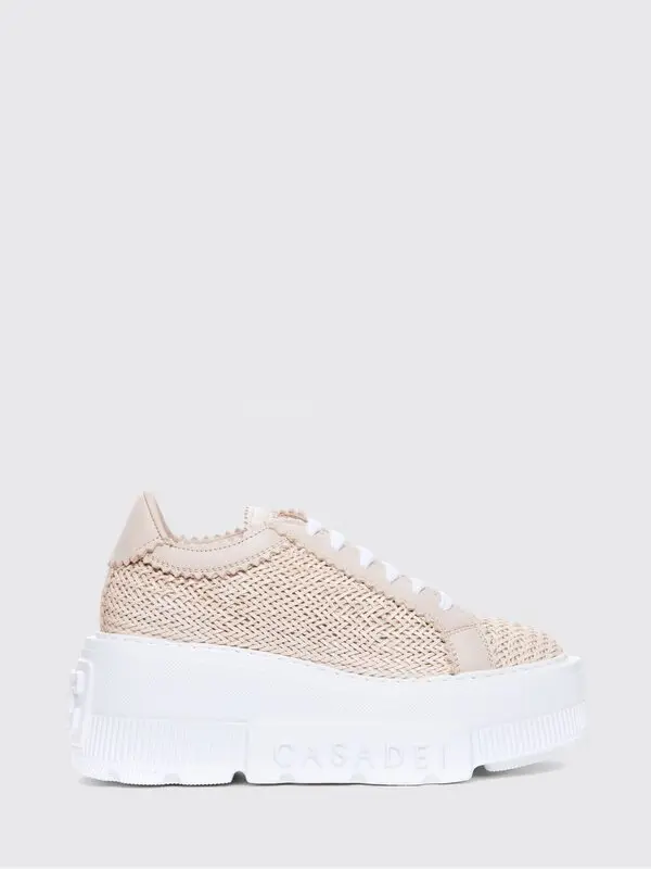 Casadei Woven Platform Trainers - Pink
