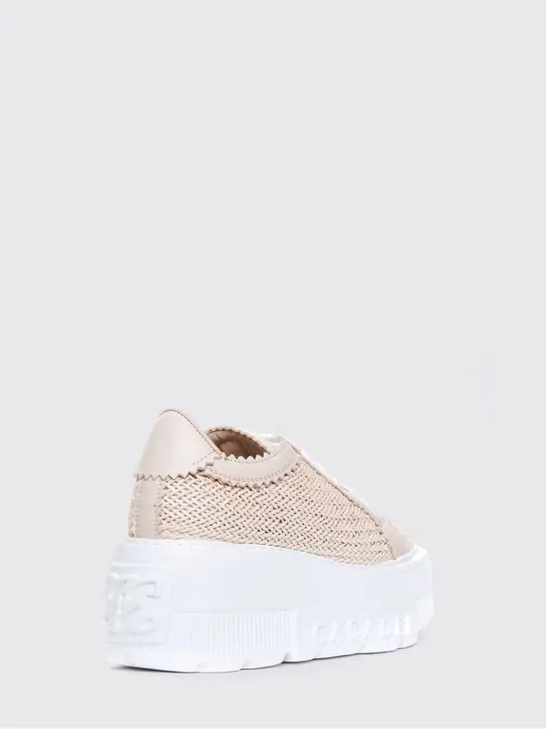 Casadei Woven Platform Trainers - Pink