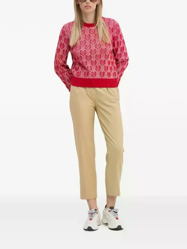 BENETTON Patterned Sweater - Red