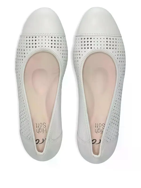 ARA Nizza Pumps With Perforated Detailing - White