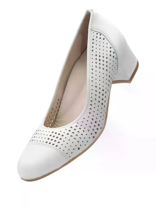 ARA Nizza Pumps With Perforated Detailing - White