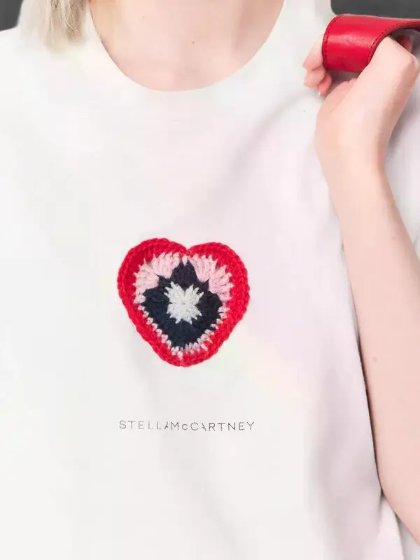 Stella McCartney Crochet-heart T-shirt