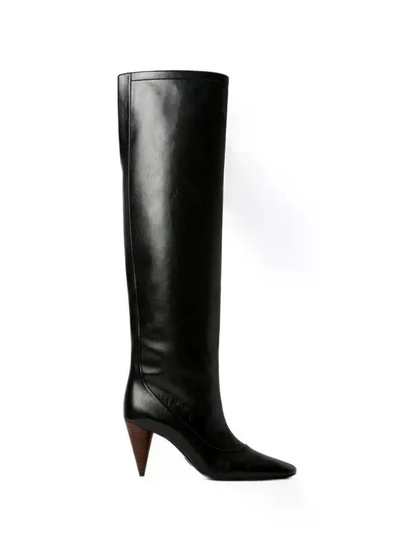 Stella McCartney Square-toe Over-the-knee Boots - Black