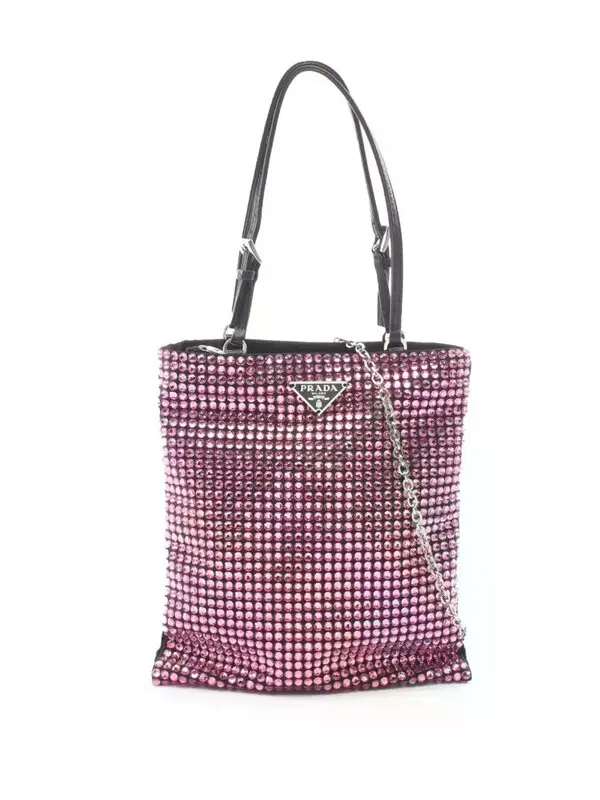 Prada Crystal Mini Tote Bag