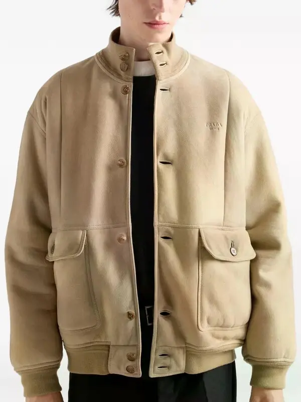 Prada Shearling Bomber Jacket