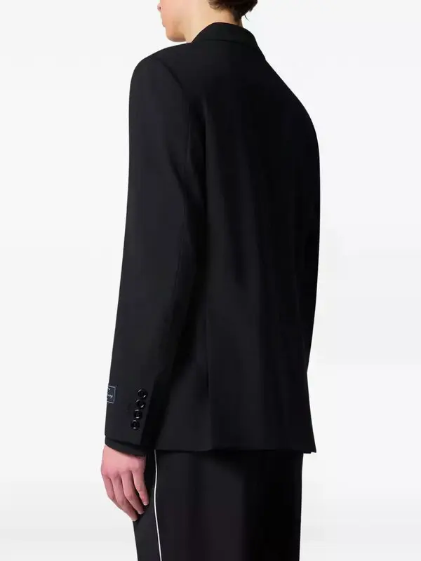 MSGM Logo-patch Double-breasted Jacket