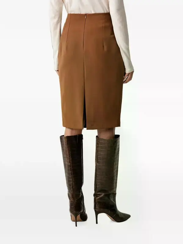 FRACOMINA Dart-detail Pencil Midi Skirt