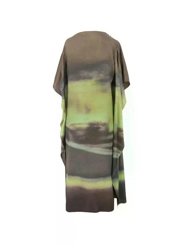 Christian Wijnants Abstract Print Kaftan Midi Dress