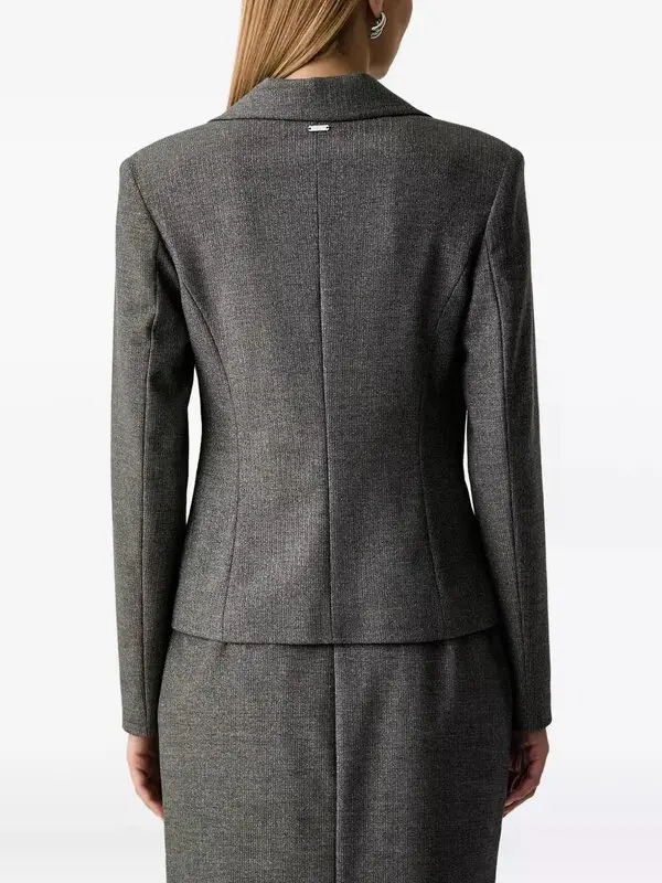 FRACOMINA Belted Herringbone Blazer