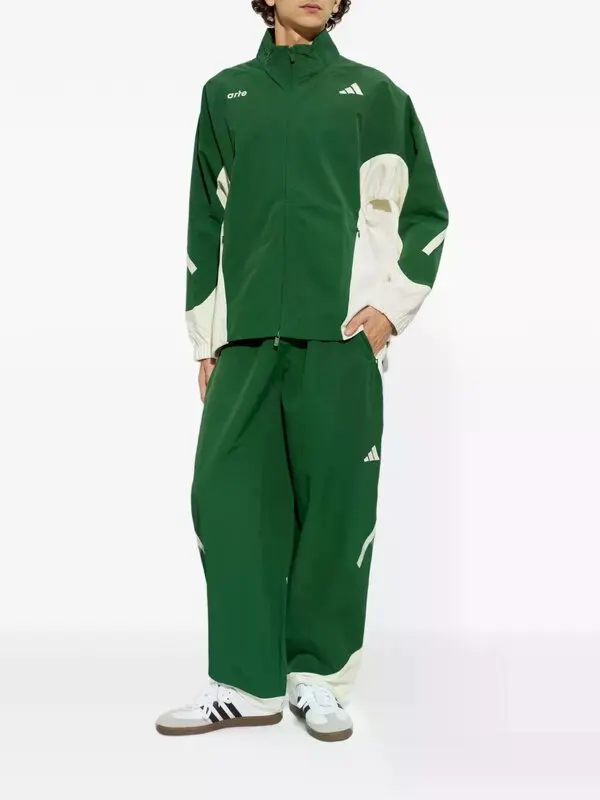 Adidas Xarte Antwerp Z.n.e. Colour-block Logo-embroidered Performance Jacket