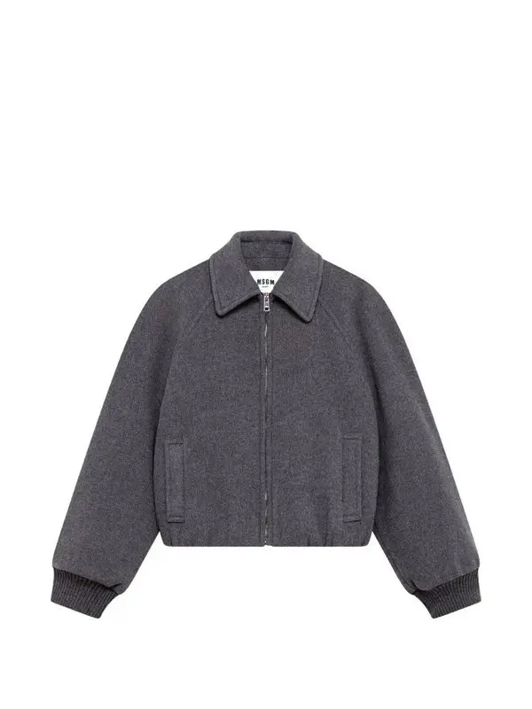 MSGM Zip-up Raglan-sleeve Jacket