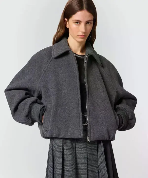 MSGM Zip-up Raglan-sleeve Jacket