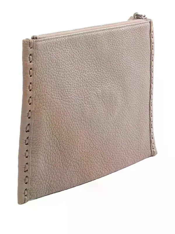 Fendi Selleria Leather Clutch Bag