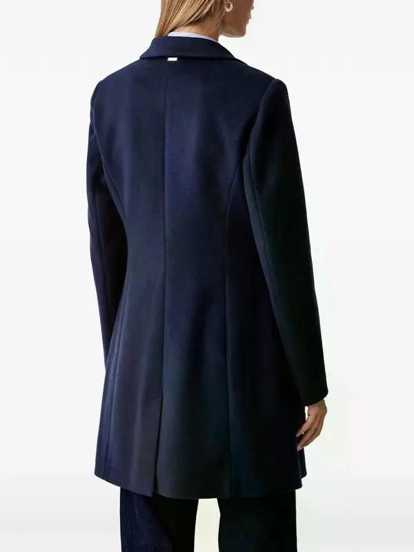FRACOMINA Ring-detail Notched-lapel Coat