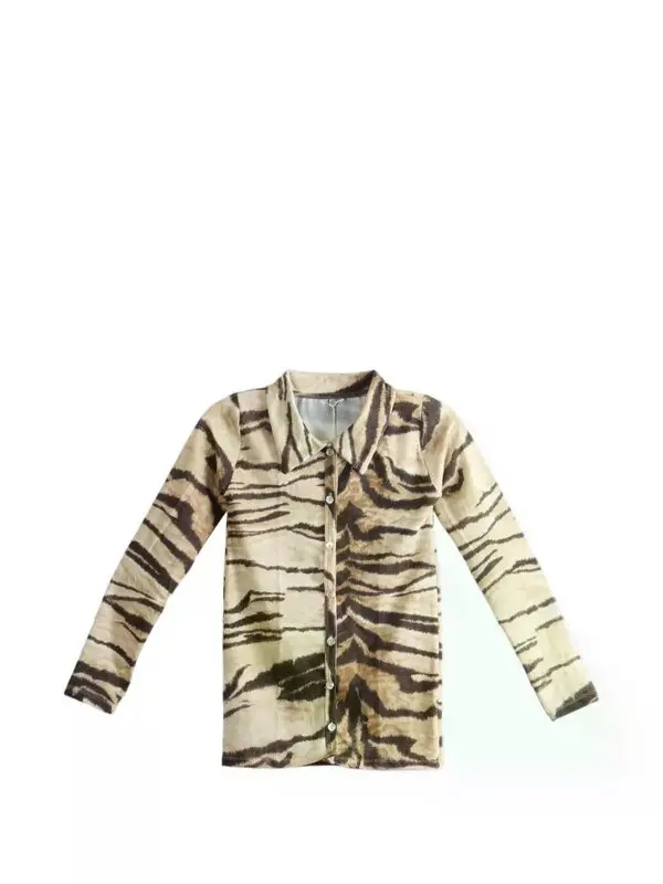 BASERANGE Tiger-print Long-sleeve Shirt