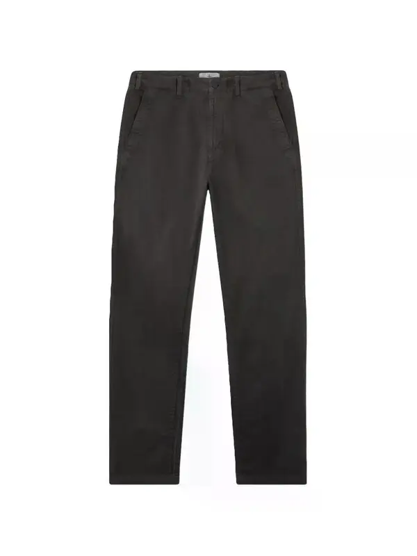 Stone Island 3100030 Stretch Organic Broken Twill Cotton 'old' Effect Trousers - Grey