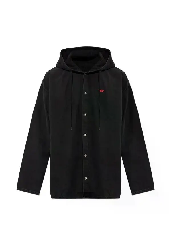 DIESEL® D-dewny-hood Denim Shirt - Black