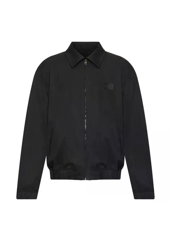 Dolce & Gabbana Logo Patch Zip-up Jacket