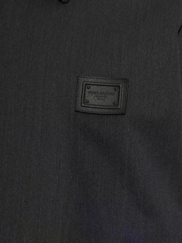 Dolce & Gabbana Logo Patch Zip-up Jacket