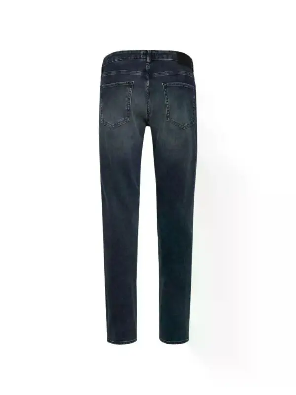 BOSS Faded-effect Straight-leg Jeans